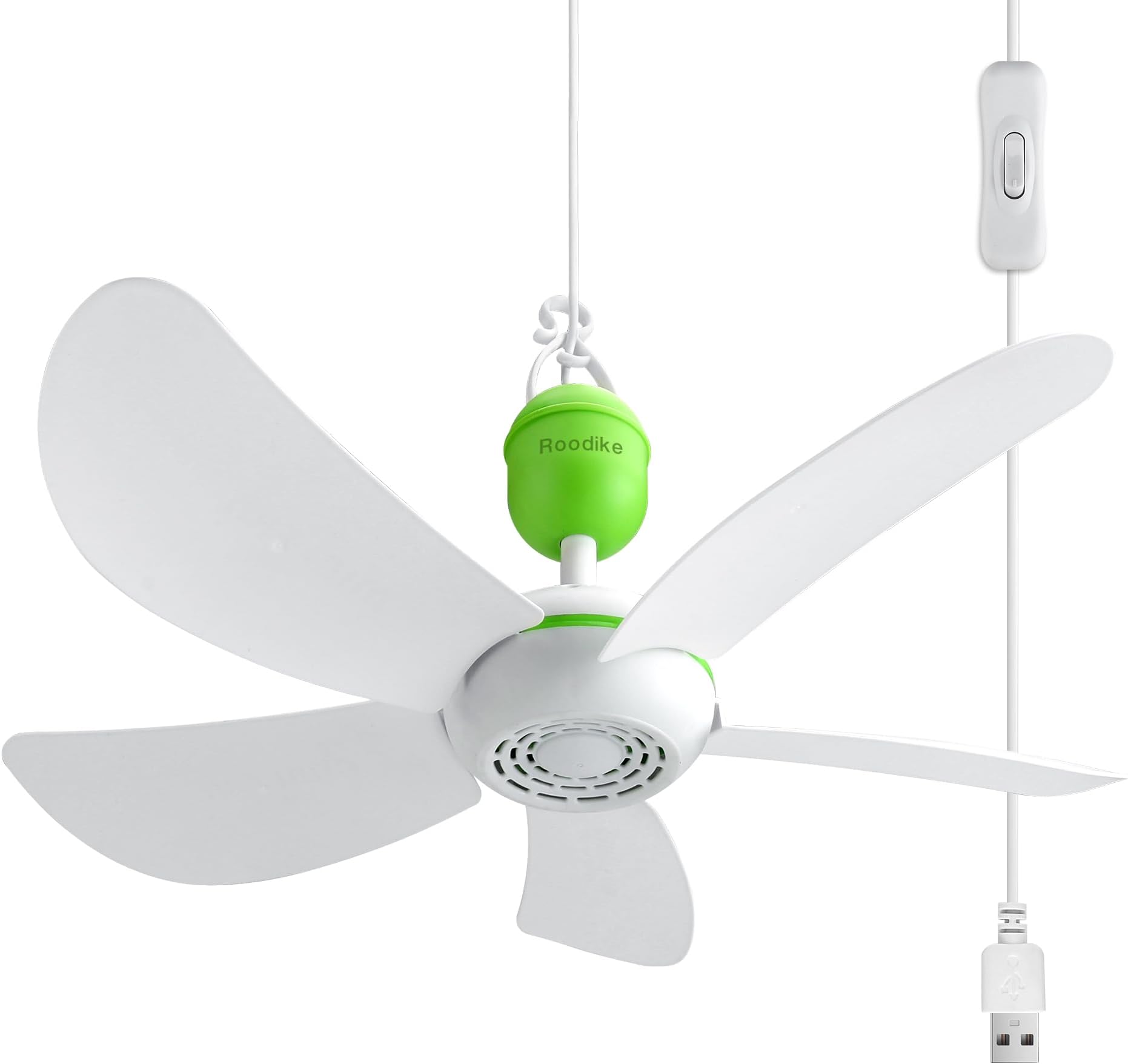 Amazon.com: BaoBrot 20.5" Plug In Ceiling Fan With Light - Socket Fan ...
