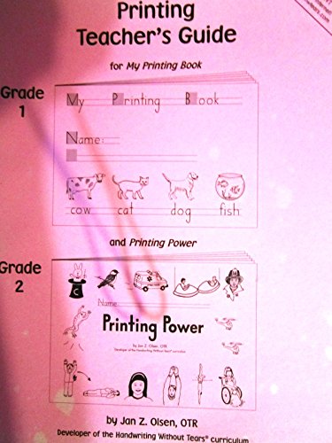 My Printing Book - Teacher's Guide: OTR Jan Z. Olsen: Amazon.com: Books