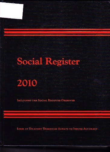 Social Register 2010: Social Register Association: 9780940281233 ...