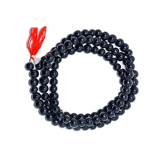 Rgyan, Jyotirvid Stone Shani Dev Manka Jaap Mala; 12 Inch; Black ...