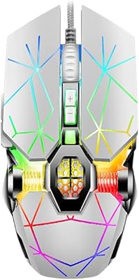 Amazon.com: Gaming Mouse Wired, USB Optical Computer Mice with RGB ...