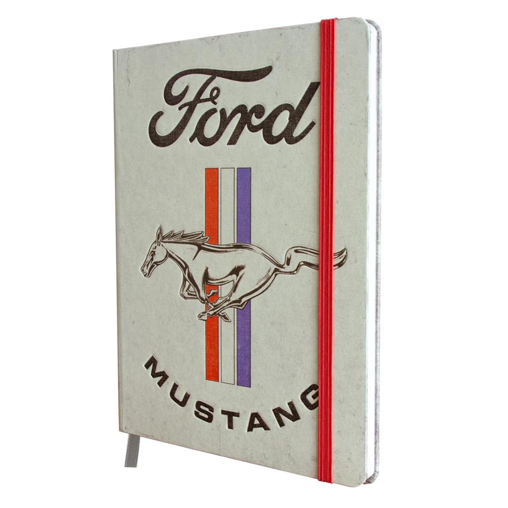 Nostalgic-Art Retro Notebook A5 Ford Mustang - Horse & Stripes Logo ...