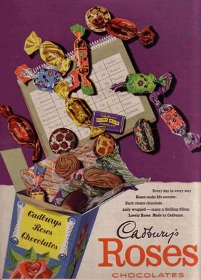 Vintage Cadburys Roses Advertising Poster A3 Reprint : Action Posters ...