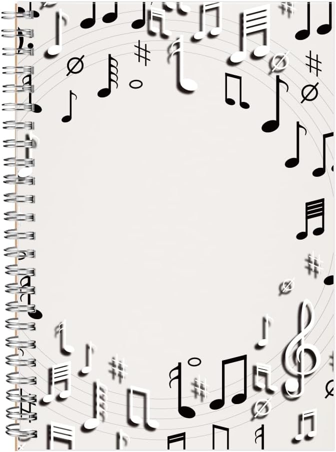 Amazon.com : Lyuzecheean Blank Sheet Music Notebook, Composition Staff ...