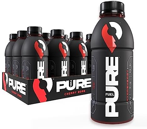 Amazon.com : Pure Fuel Energy Drink Cherry Bomb Flavor - Plant-Based ...