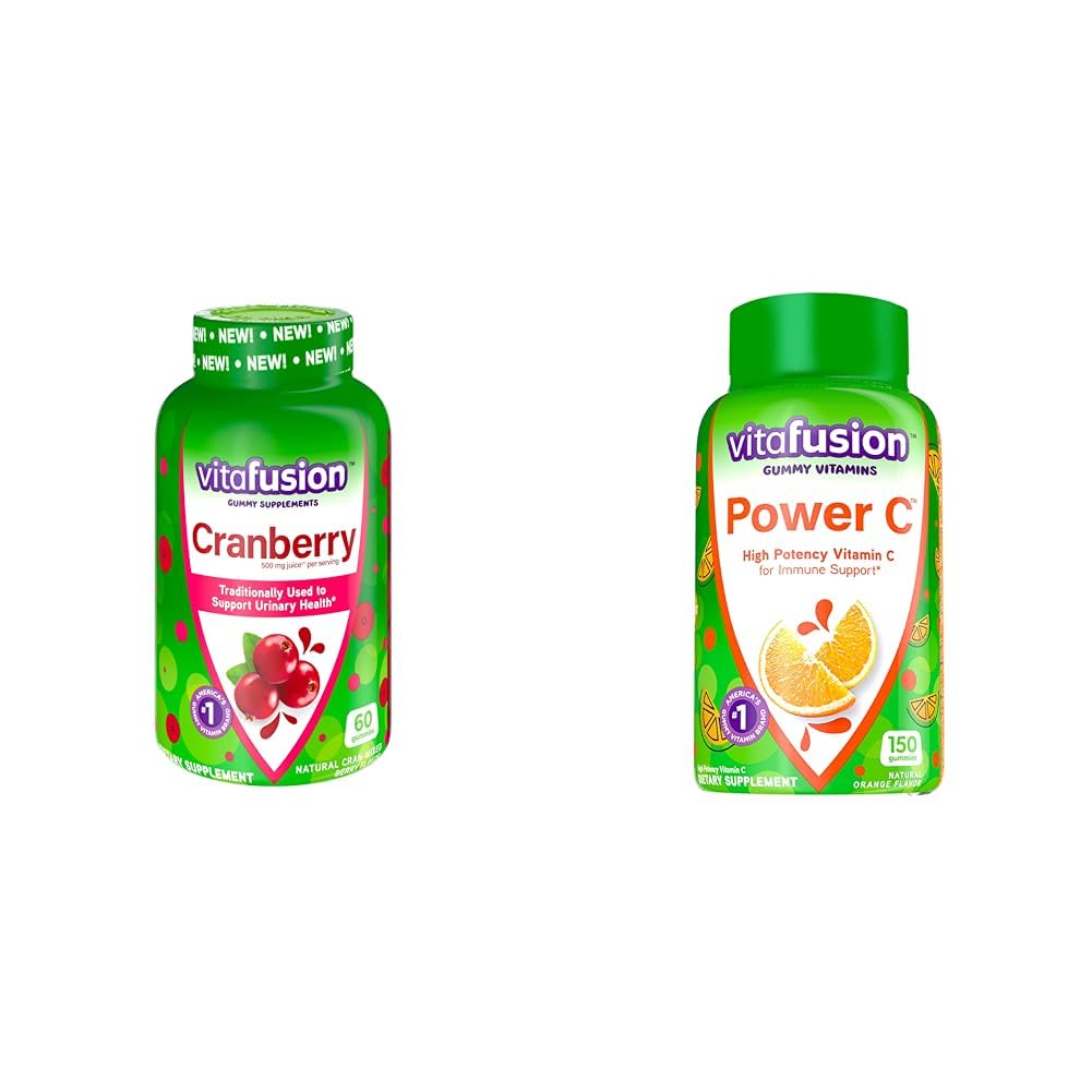 Amazon.com: Vitafusion Cranberry Gummies for Women, 500mg per Serving, 60ct Power C Vitamin C ...