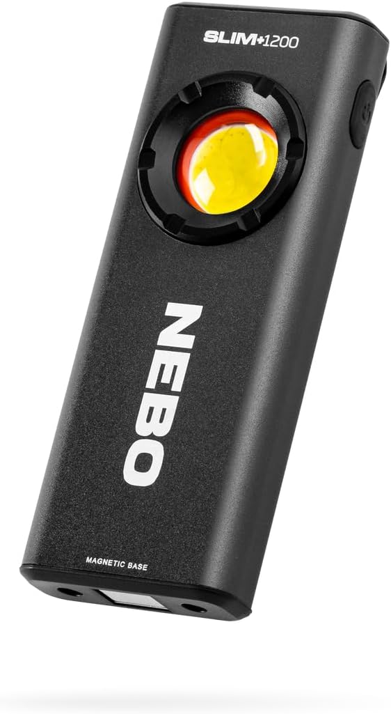 NEBO Slim+ 1200 Lumen USB Rechargeable Pocket Work Light - Waterproof ...