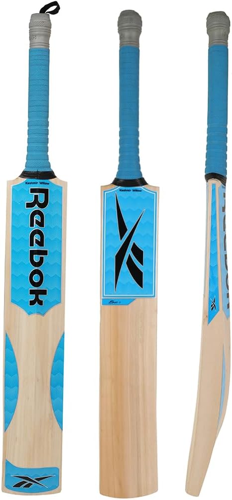 Reebok Blaze Kashmir Willow Cricket Bat (Size: Size 5,Leather Ball ...