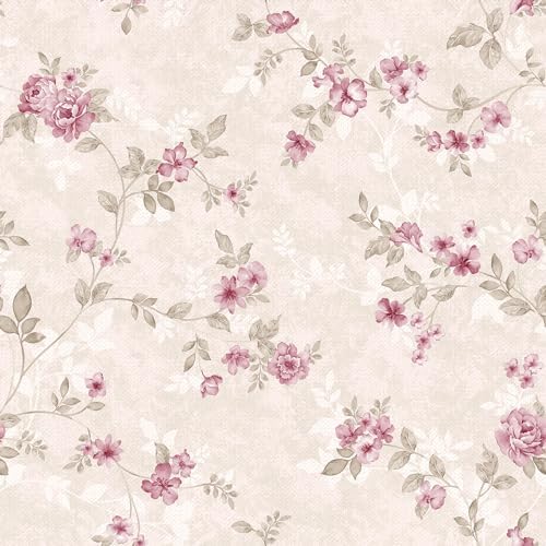 GLOW4U Non-woven Decorative Flower Contact Paper Self Adhesive Luxury ...
