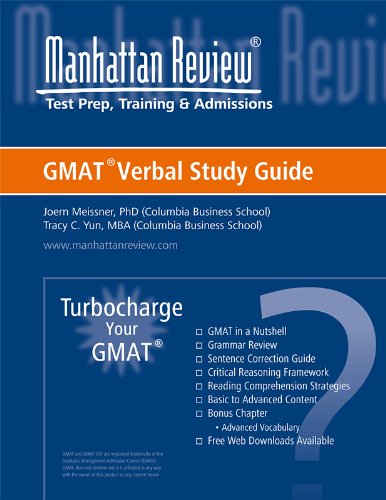 Manhattan Elite Prep Turbo Charge Your GMAT: Verbal Study Guide: Tracy ...
