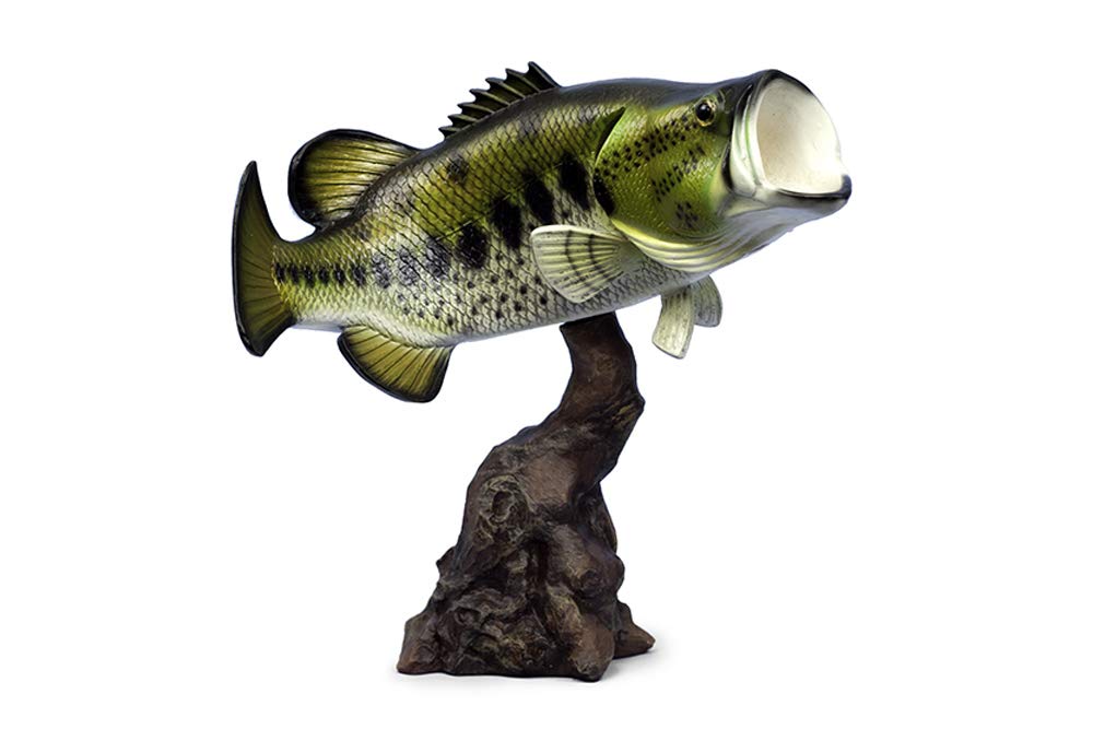Buy Land & Sea Taxidermy 20" Fiberglass Large Mouth Bass Fish Statue ...
