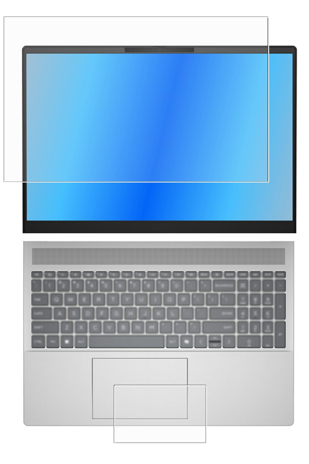 Amazon | [2枚組(画面+タッチパッド)] ClearView HP Pavilion 16-ag 16-af 2024年モデル 16 ...