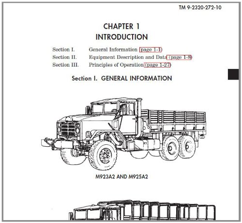 US Army, Technical Manual, TM 9-2320-272-10, TECHNICAL MANUAL OPERATOR ...