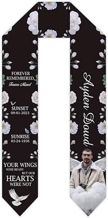 Amazon.com: NeeQu Personalized Memorial Sash for Funeral Services ...