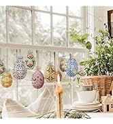 Amazon.com: funlife Boho Rhombus Stained Glass Window Film, Removable ...