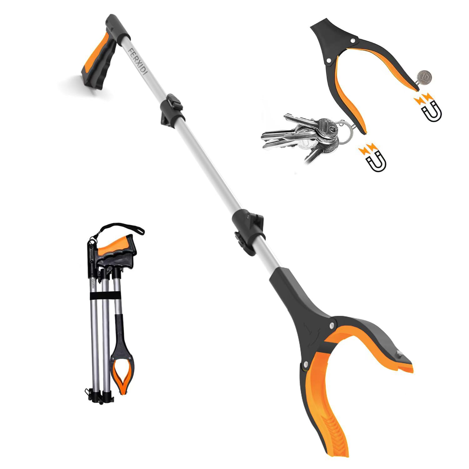 43 Foldable Grabber Reacher Tool Reacher Grabber Pickup Tool Folding ...