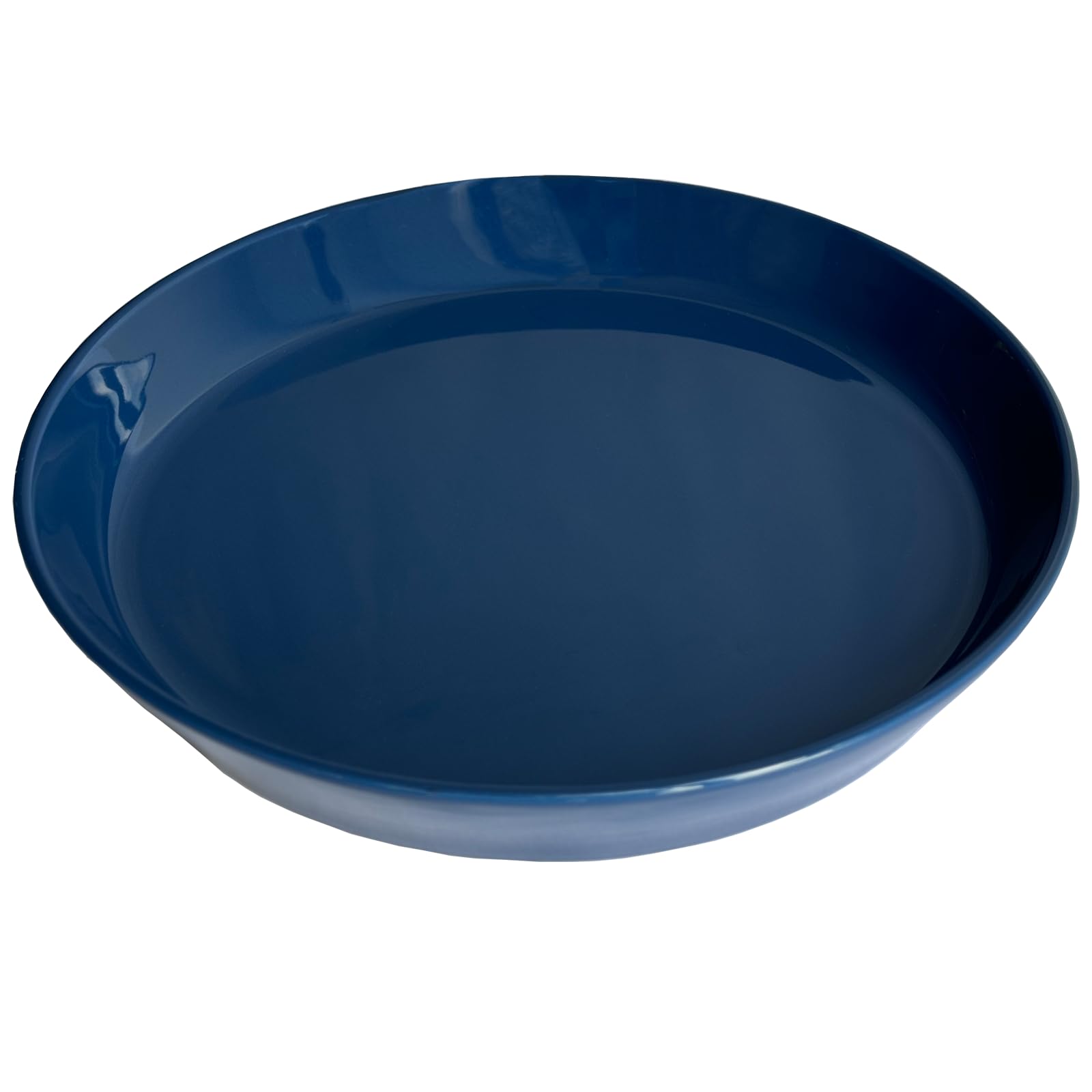 Amazon.com: Plant Saucer Blue Ceramic Deep Pot Tray - 1 Pack 11.5 inch ...