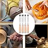 GREBSTK Professional Chrome Vanadium Steel Wood Chisel Set, 4PCS, 1/4 ...