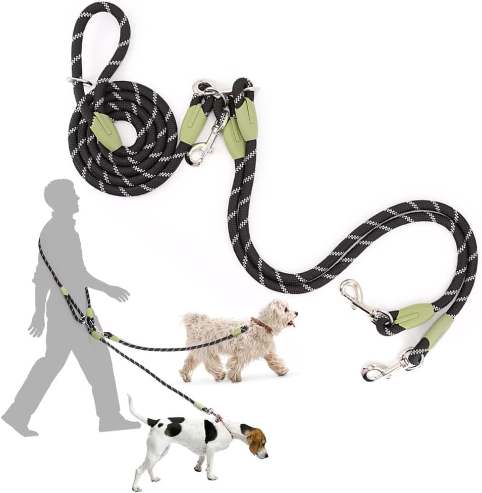 Amazon.com : pawstrip Hands Free Dog Leash 2 Dogs Reflective Dog Double ...