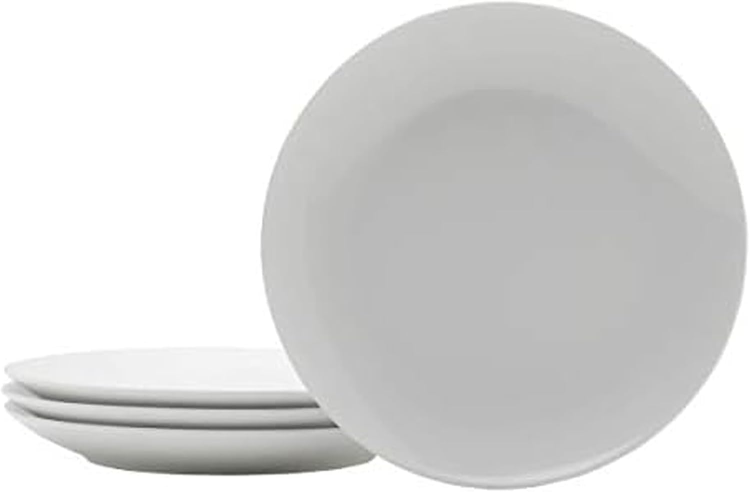 Amazon.com | Everyday White Coupe Set of 4 Salad Plates, 7.75 inch ...