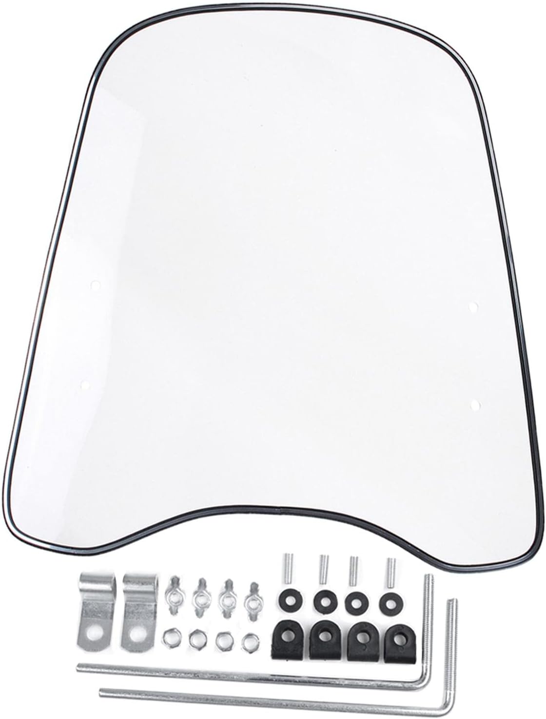 KESOTO Universal Front Transparent Windshield for Motorcycle Motorbike ...