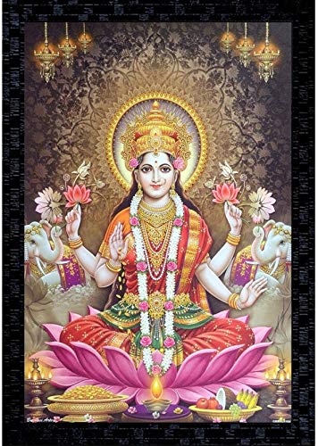 Janki Laxmi Mataji Wall Painting (14 Inch X 20 Inch) : Amazon.in: Home ...