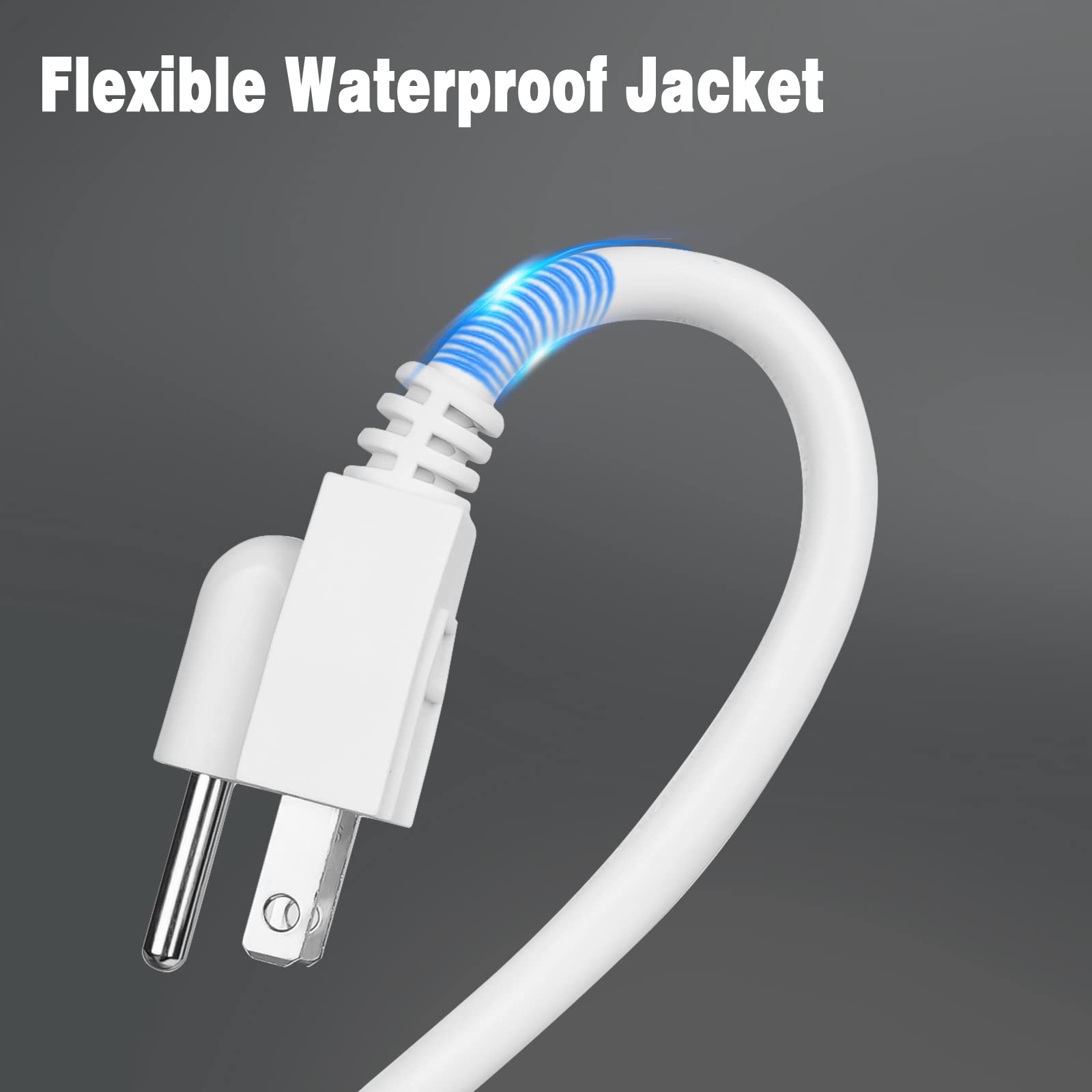 25 White Extension Cords Grounded Amazon.com: TPLTECH Indoor Outdoor