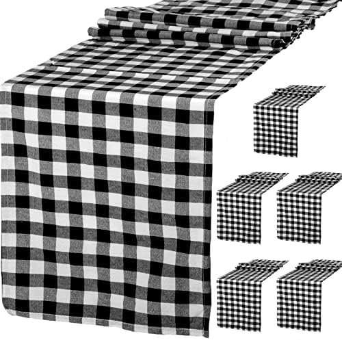 Amazon.com: Mixweer 20 Pieces Buffalo Plaid Table Runners 84 x 13 Inch ...
