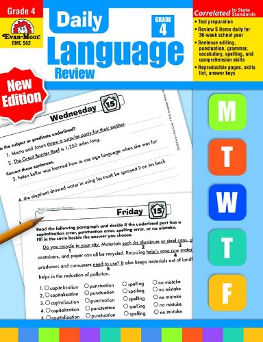 Daily Language Review, Grade 4: Evan-Moor Educational Publishers ...