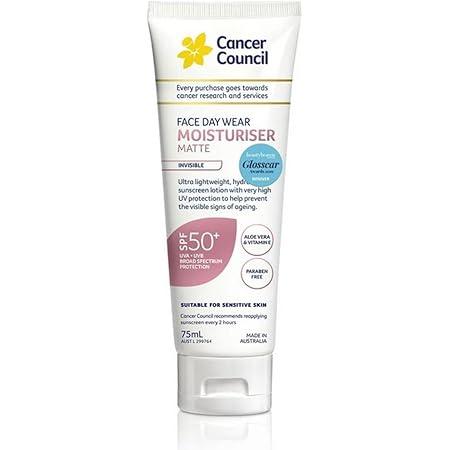 Amazon.com: Cancer Council Face Daywear Moisturiser Invisible SPF50 ...