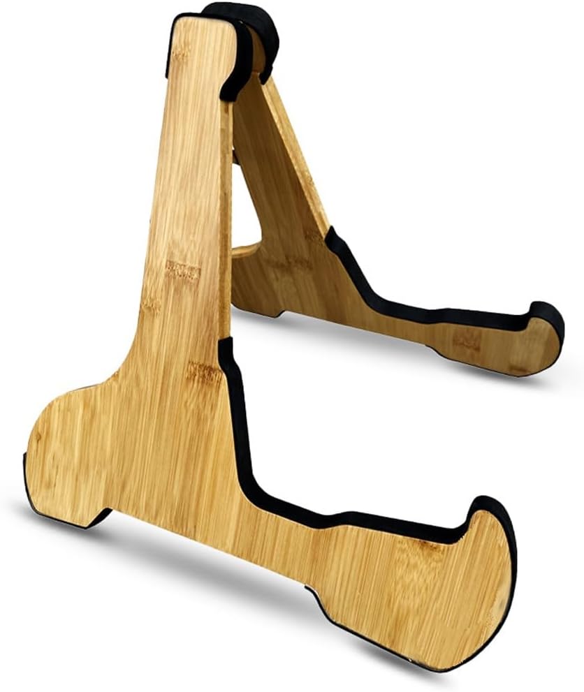 Amazon.com: HOUKAI Solid Wood A-Shaped Guitar Stand Wooden Vertical ...