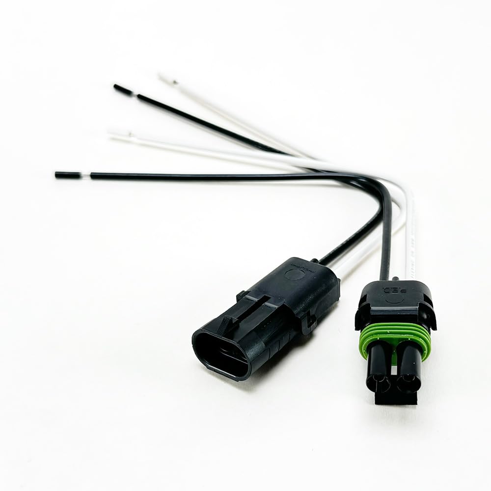 Amazon.com: Aptiv (Delphi) Weatherpack 2 Pin Connector Pigtail Kit ...