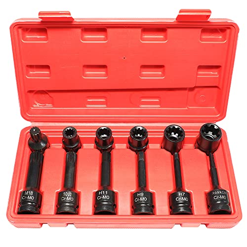 Snapklik.com : DPTOOL 12 Pc Impact Brake Caliper Special Socket Set 1/2 ...