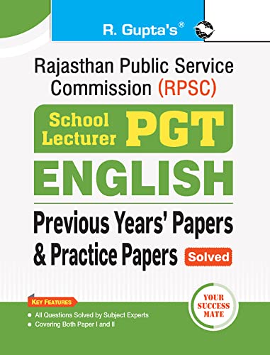 RPSC : School Lecturer (PGT) English – Previous Years' Papers ...