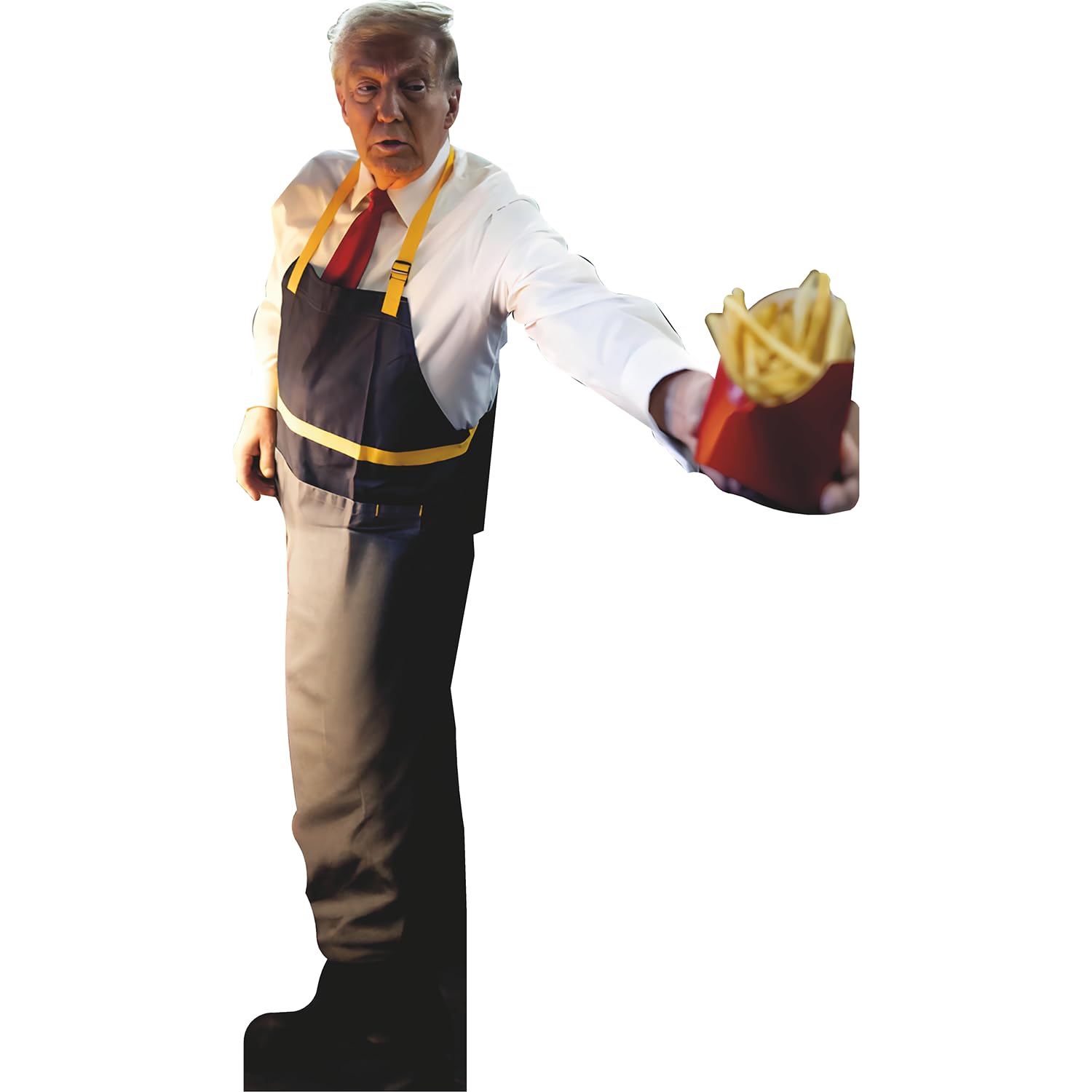 Amazon.com: H38245 Donald Trump Handing Serving French Fries Cardboard ...
