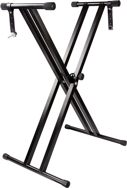 TECHTEST Adjustable Piano Stand Heavy Duty Double Braced Keyboard Stand ...