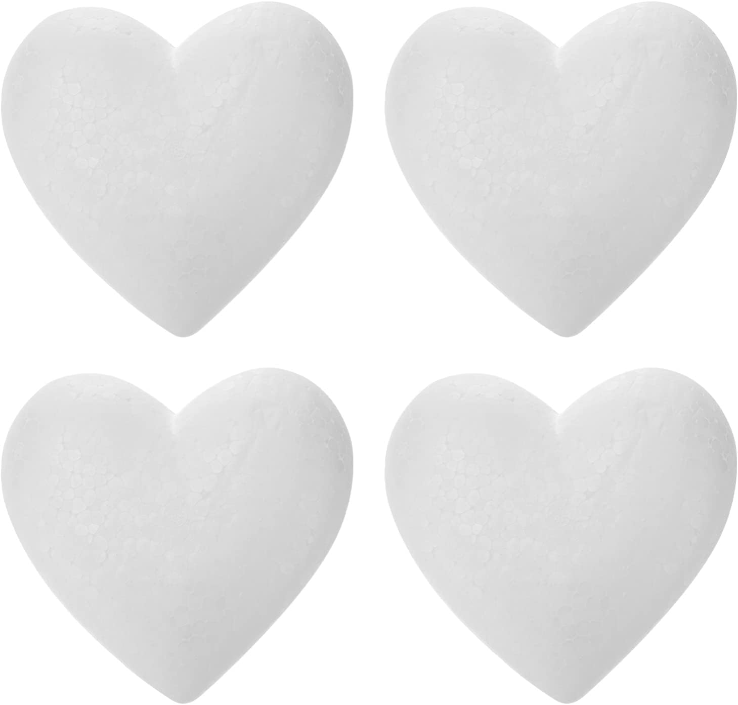 Amazon.com: GANAZONO 4pcs White Styrofoam Balls Craft Foam Hearts Heart ...
