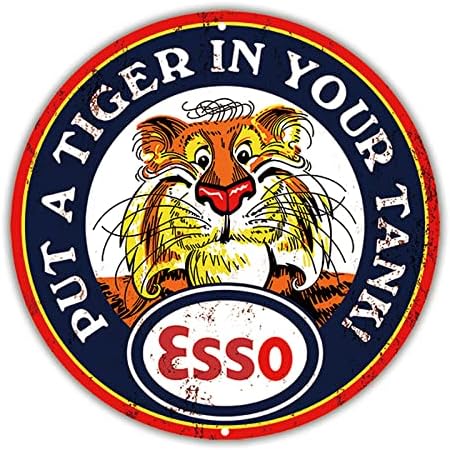Amazon.com: Esso Motor Oil Garage Motor Gas Station Auto Retro Wall ...