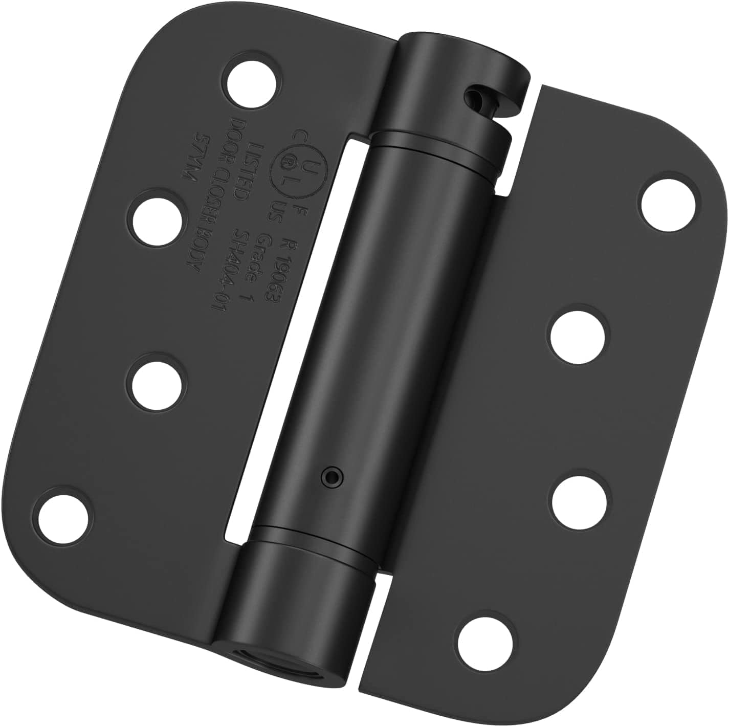 Haidms 3Pack Black 4 Inch Self Closing Spring Door Hinge 5/8" Radius ...