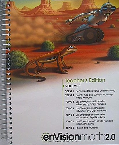 enVision Math 2.0 Teacher's Edition Grade 4 Volume 1 Topics 1-7: Scott ...