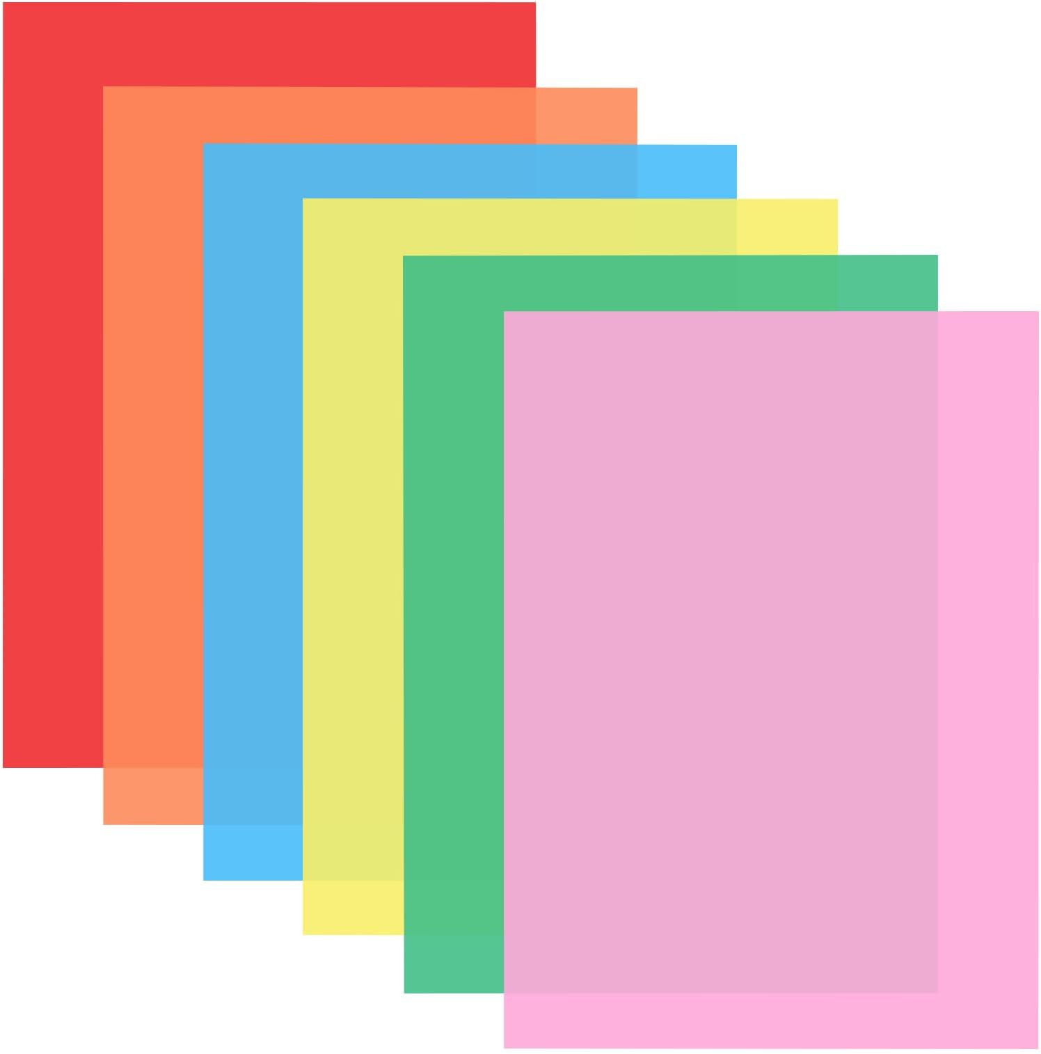 6 Pcs Dyslexia Overlays, A4 Coloured Reading Aids for Children ...