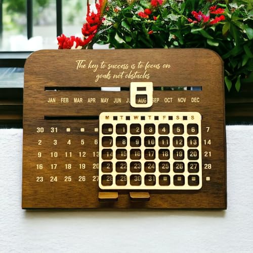 BATTE Wooden Big Temple|Mini Desk Calendar for Office|Table Calendar ...
