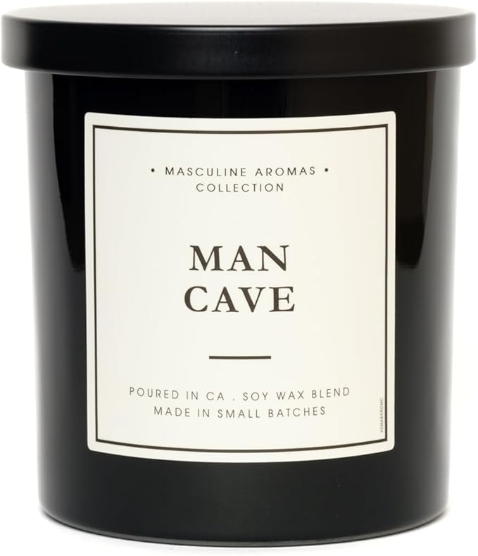 Amazon.com: LEOBEN CO – Man Cave Scented Men's Candle – 9oz, Masculine ...