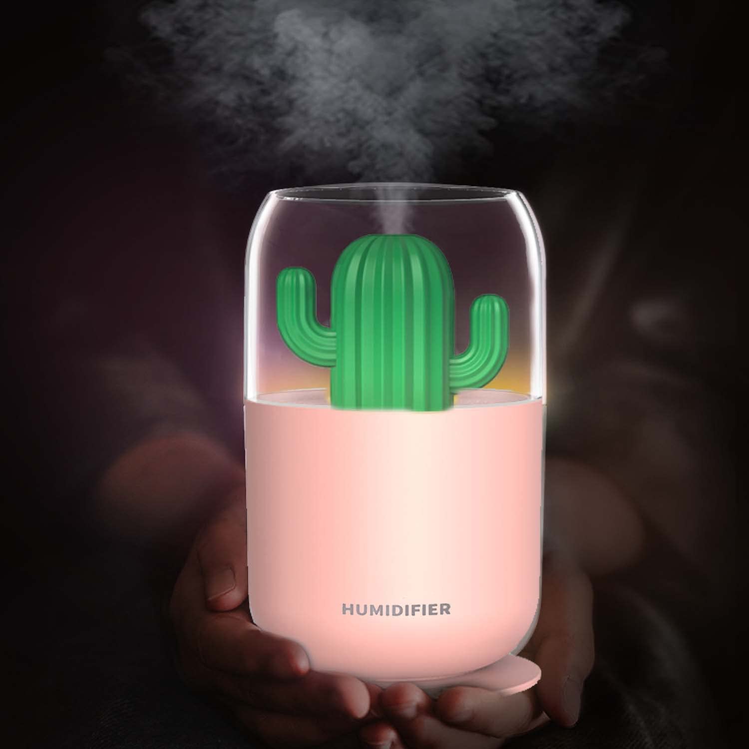 Amazon.com: Cute Cactus Humidifiers Diffusers for Essential Oils ...