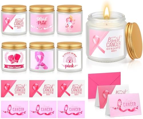 Amazon.com: Qeeenar 18 Pieces Breast Cancer Awareness Gifts, Include ...