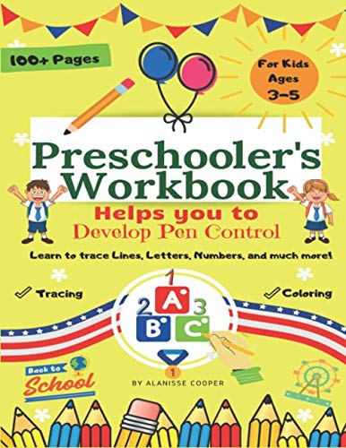 Preschoolers Workbook Helps you to Develop Pen Control: Learn to trace ...