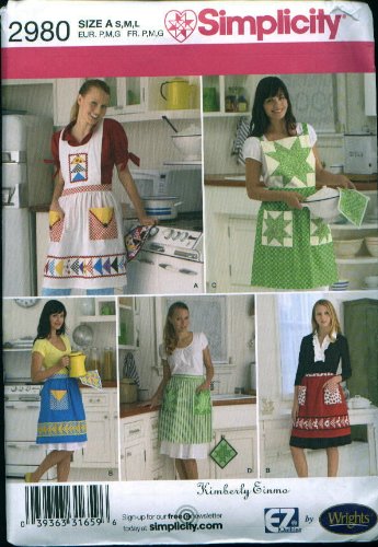 Simplicity 2980 Patchwork Aprons: Simplicity Pattern Company: Amazon ...