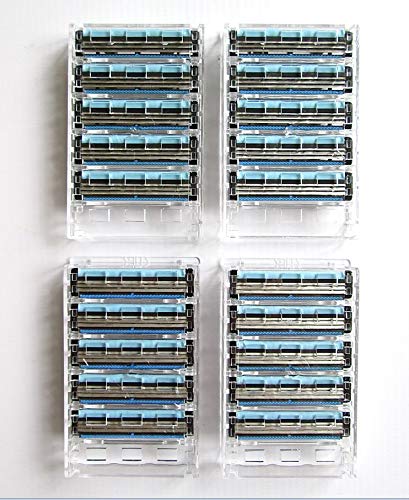 20 Triple Blade Razor Blade Cartridges compatible with all Gillette ...