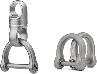 Amazon.com: TISUR D-Rings Key Chains Rings Swivel Key Ring Keychain ...