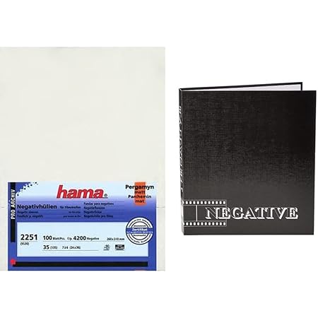 Hama 2298 Negativordner, Ordner zum Abheften von Archivierungshüllen ...